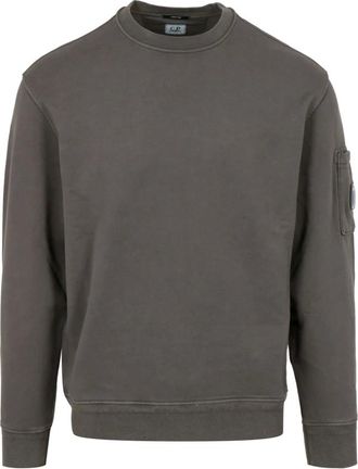 C.P. Company C.p. Company, Homme, Sweatshirts et sweats &agrave; capuche, Gris, Taille: M SweaT-shirt ras du cou