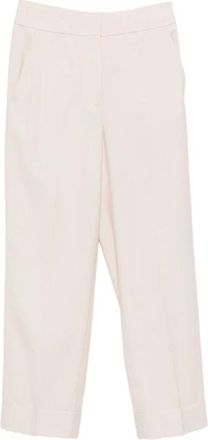 PESERICO Pantalon &agrave; revers - Femme - Pantalons - Beige - Taille: 42 FR