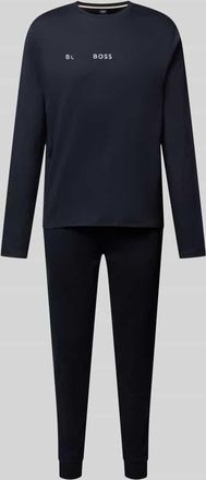 HUGO BOSS Regular Fit Pyjama-Set aus reiner Baumwolle