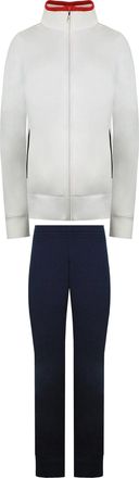 Champion Einfarbig Damen Trainingsanzug Wei&szlig;/Marineblau