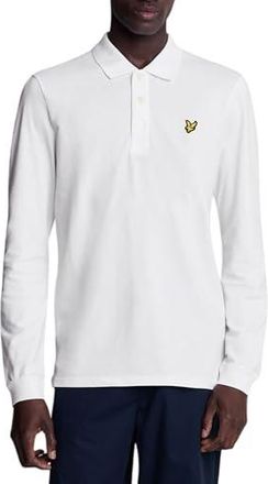 Lyle & Scott Hommes Polo Ls Blanc L
