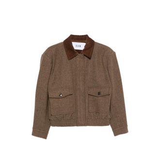 Eleh Corduroy-collar Jacket