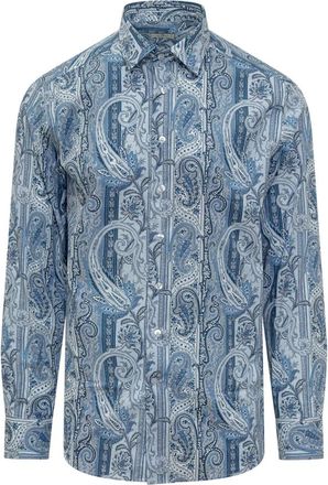 Etro Homme, Chemises, Multicolore, Taille: 6XL Chemise Micro-Paisley