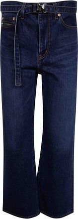 sacai Pantalons D&eacute;contract&eacute;s - Bleu