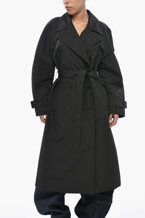 Moncler 4 Doppelreihiger Mantel EDWARD ENNINFUL Ungef&uuml;ttert Mit G&uuml;rtel Moncler