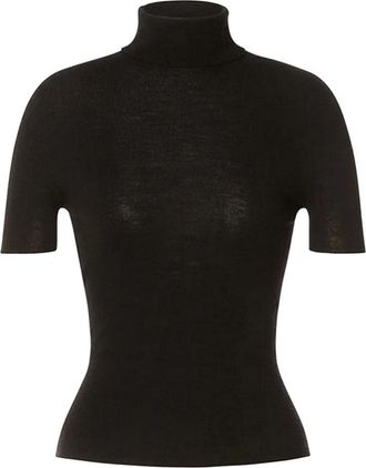 Alberta Ferretti Pull Col Rond - Noir