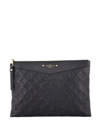 Louis Vuitton pochette Daily Monogram Empreinte en cuir - Noir