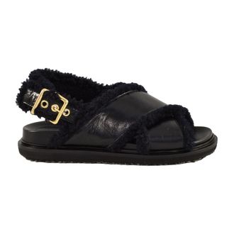 Marni Flache Sandalen - - Shoes - Damen - Schwarzk - 36 EU