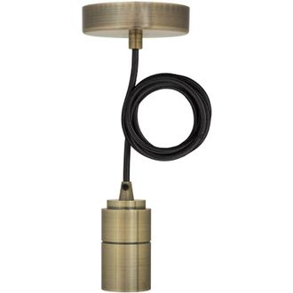 Bailey luminaire suspendu lyon - e27 - 1.5 m&egrave;tres - alu bronze 141480