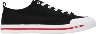 Diesel Athos Sneaker f&uuml;r Damen, Canvas (Schwarz/Wei&szlig;)