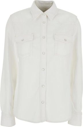Frame Denim Femme, Blouses et Chemises, Blanc, Taille: 38 FR Classic Shirt