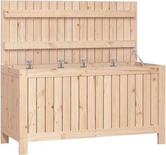vidaXL Gartentruhe 115x49x60 cm Massivholz Kiefer - Vidaxl