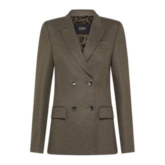 Seventy Femme, Vestes, Vert, Taille: 40 FR Blazer en Flanelle 100% Laine