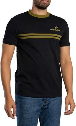 Sergio Tacchini Homme Nouveau T-Shirt Supermac, Black/Avocado, M