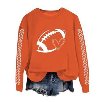 Generic Pull pour femme - Imprim&eacute; graphique britannique - Haut surdimensionn&eacute; - Col rond - Manches longues - Automne - Hiver - D&eacute;contract&eacute; - Confortable - Ten