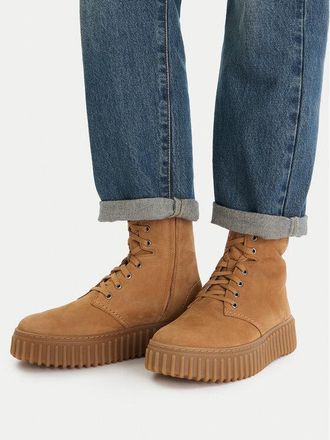 Clarks Schn&uuml;rschuhe Torhill Style 26182917 Braun