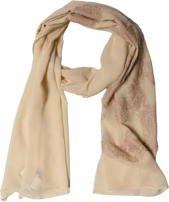 Dolce & Gabbana Foulard en dentelle florale - Femme - Accessoires - Beige - Taille: ONE Size