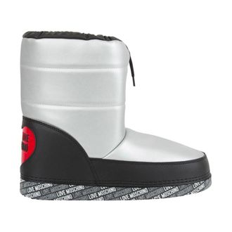 Love Moschino Silberne Statement-Ohrringe - - Shoes - Damen - Grau - 35 EU