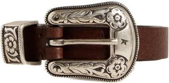 Golden Goose Gürtel - New Tex Leather Belt - Gr. 75 - in Braun - für Damen