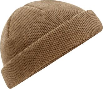 Beechfield B43R Recycled Mini Fisherman Beanie - Biscuit
