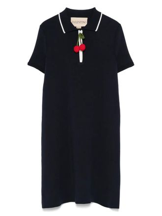 Valentino Garavani robe-polo à coupe courte - Bleu