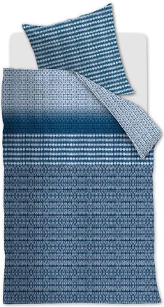 Beddinghouse Yori bettw&auml;sche-Set 2 TLG. - 155x220 - Blau - Baumwolle - mit Rei&szlig;verschluss