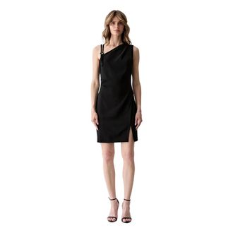 Guess Robe Trap&egrave;ze Livia - Femme - Robes - Noir - Taille: 38 FR