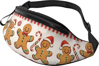 Generic Mode G&uuml;rteltasche Weihnachtsdruck Bauchtasche G&uuml;rteltasche Sporttasche F&uuml;r Running Outdoor Wandern 14X35Cm