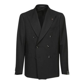 Tagliatore Homme, Vestes, Noir, Taille: XL Blazer crois&eacute; noir