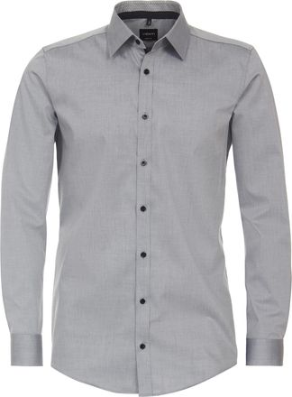 Venti Body Fit - Herren Langarm Hemd (134024500), Größe:45, Farbe:Silber (705)
