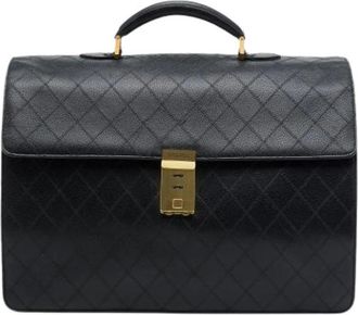 Chanel Sac daffaires Pre-owned - Femme - Pre-owned - Noir - Taille: ONE Size