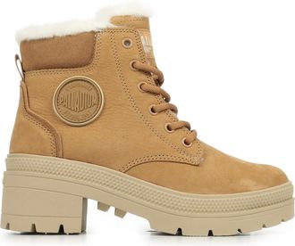 Palladium Pallarise Nbk Wl Damenstiefel, Dunkelbraun, 39 EU