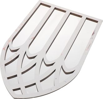 DOITOOL DIYEAH Bogenf&ouml;rmiger Gotischer Wandspiegel mit Rustikalem Holzrahmen 42 X 27cm Selbstklebender Fensterspiegel f&uuml;r Wohnzimmer und Eingangsbereich Vinta