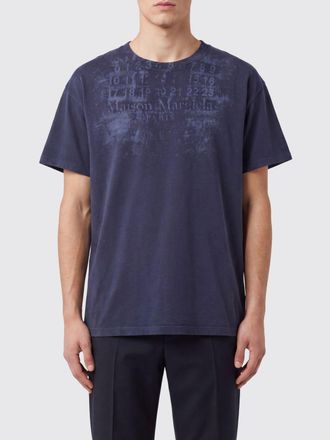 Maison Margiela T-shirt en coton avec logo num&eacute;rique et &eacute;paules tombantes