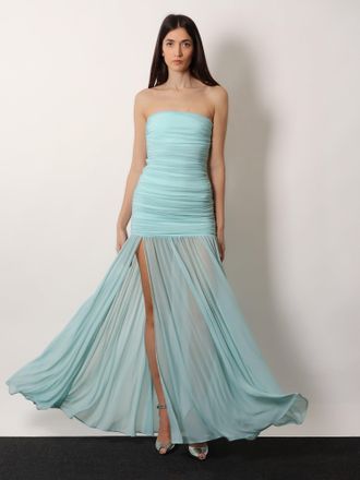 Retrof&ecirc;te Womens Long Dress Adele Green Polyester