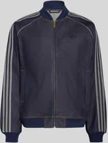 adidas Originals Loose Fit Jeansjacke aus reiner Baumwolle mit Logo-Stitching