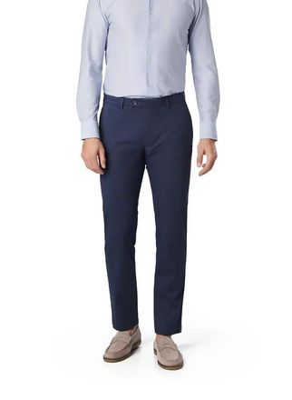 Bugatti Herren Hose blau meliert