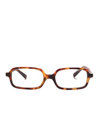 Miu Miu Eyewear lunettes de soleil 11ZS - Marron