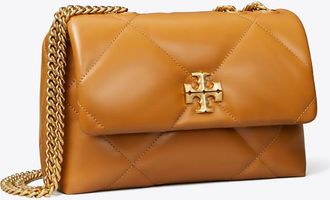 Tory Burch Damen Kleine, wandelbare Kira Schultertasche mit Rautensteppung