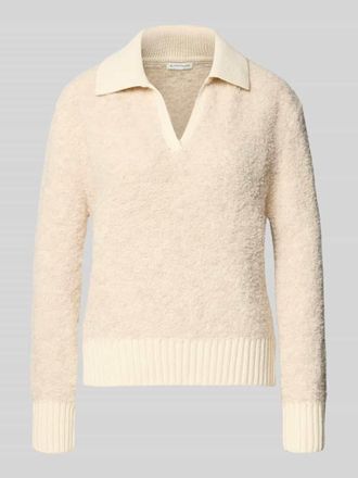 Tom Tailor Regular Fit Pullover aus Baumwoll-Mix mit Polo-Kragen
