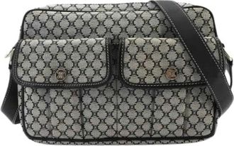 Celine Sac bandouli&egrave;re vintage Pre-owned en toile - Femme - Pre-owned - Gris - Taille: ONE Size