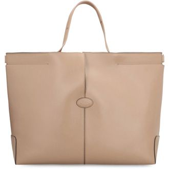 Tod's Femme, Sacs, Brun, Taille: ONE Size Sac Fourre-tout en Cuir de Veau