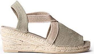 Toni Pons Espadrille Femme en Tissu - Breda-V Kaki, 38 EU
