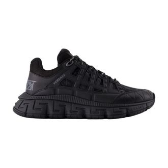 Versace Homme, Chaussures, Noir, Taille: 41 EU Trigreca Jacquard Baskets