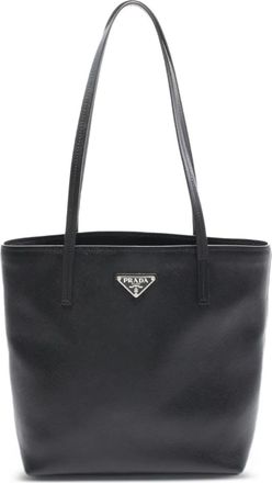 Prada sac porté épaule en cuir (années 2010) - Noir