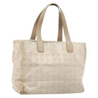 Chanel Pre-owned Vintage Nylon Tote Bag - - Pre-owned - Damen - Beige - ONE SIZE