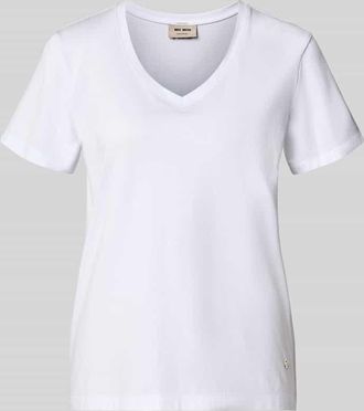 Mos Mosh Regular Fit T-Shirt mit V-Ausschnitt Modell Dala