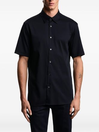 Emporio Armani Cotton Short-Sleeve Shirt - Black