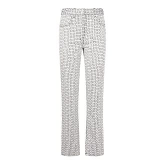 Givenchy 4G Jacquard Denim-Effekt Hose - - Jeans - Damen - Mehrfarbig - W26