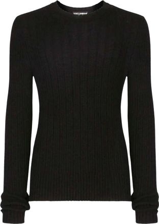 Dolce & Gabbana Homme, Pulls, Noir, Taille: 3XL Pull en m&eacute;lange de coton